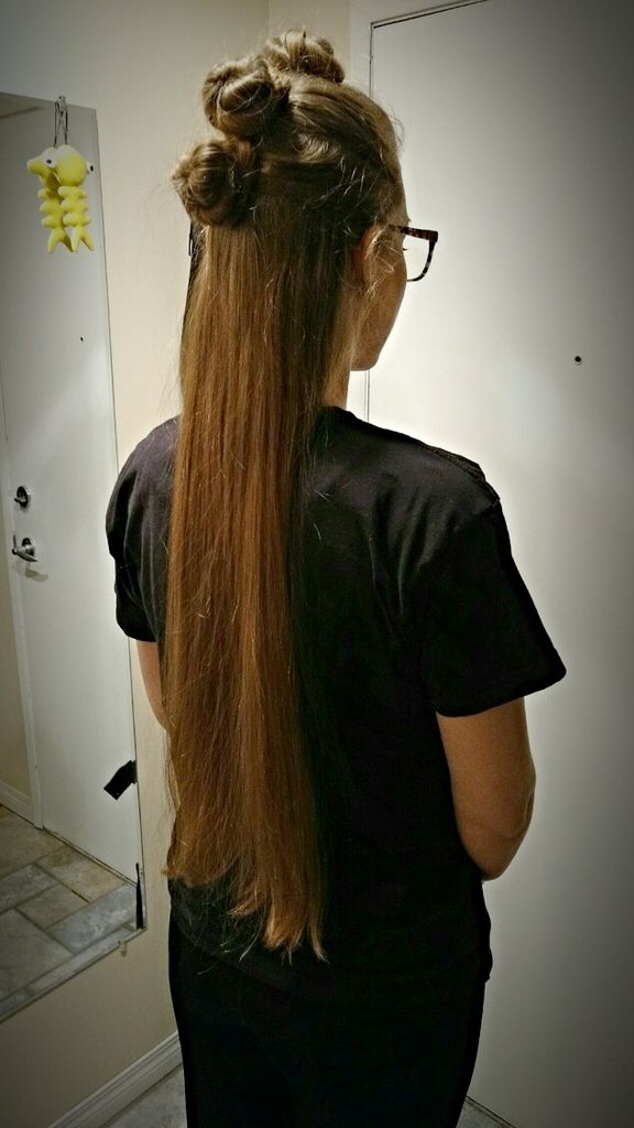 Did my hair today :) tri bun fun | KinkyForums.com